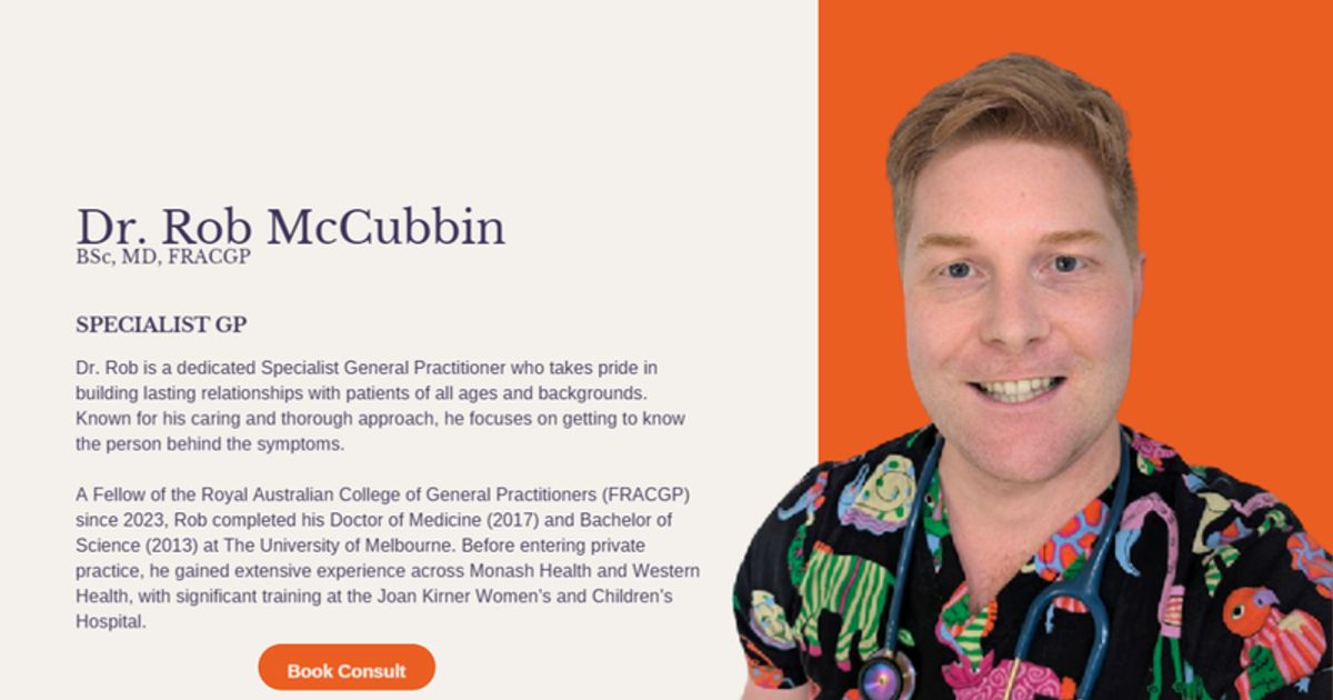 Dr. Rob McCubbin